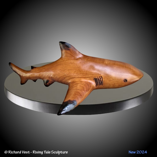 Rising Tide Sculpture - Richard Vest - Wildlife Artist - Sharks - Rays ...